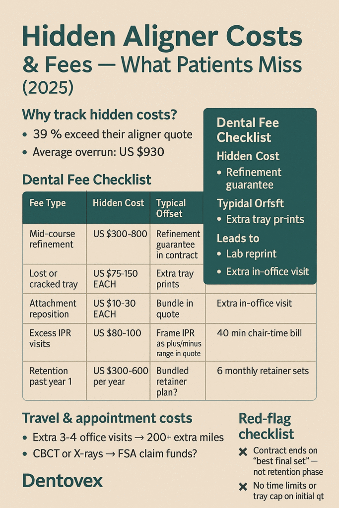 Hidden Aligner Costs & Fees - What Patients Miss (2025) - Dentovex ...