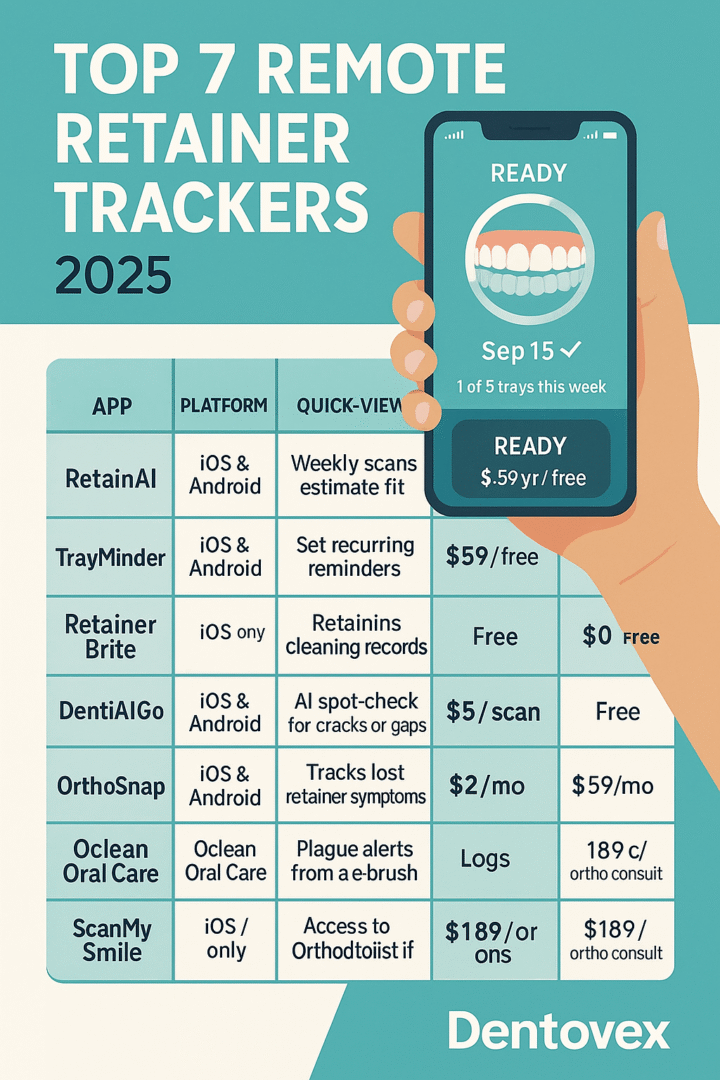 Top 7 Remote Retainer-Tracking Apps — 2025 Review & Pricing - Dentovex ...